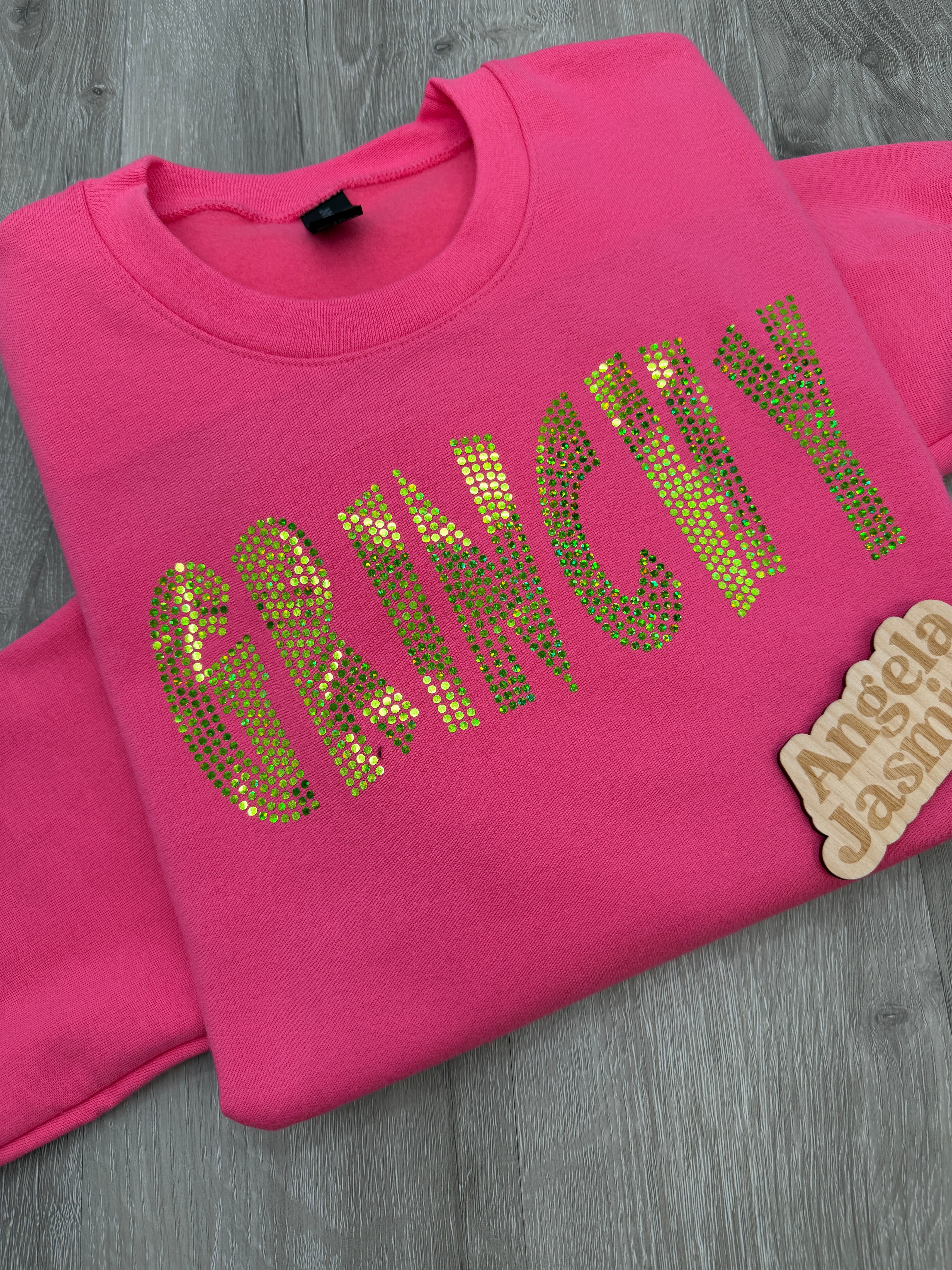 Grinchy Bling Sweatshirt – Angela Jasmina