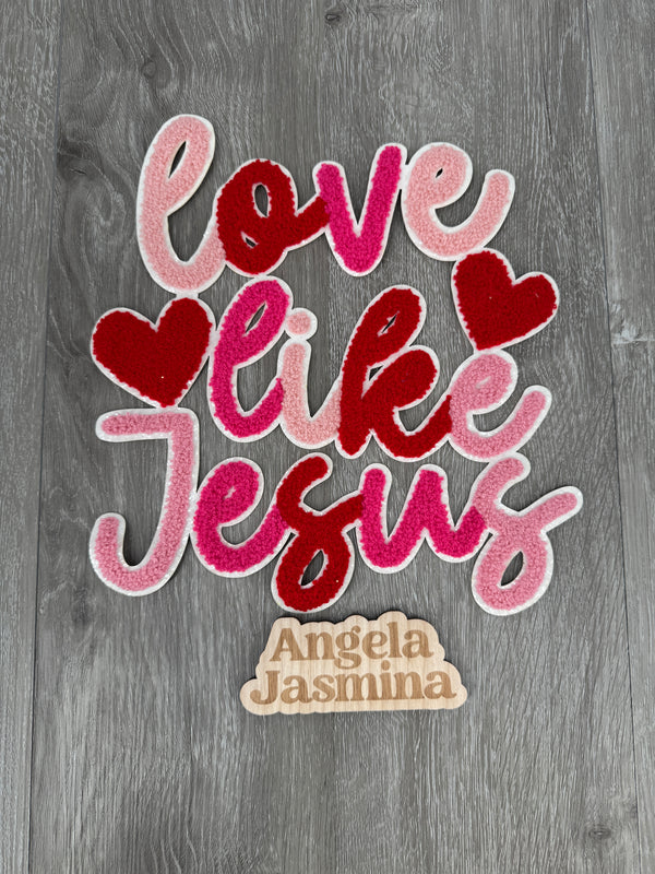 Love Like Jesus Chenille Patch – Angela Jasmina