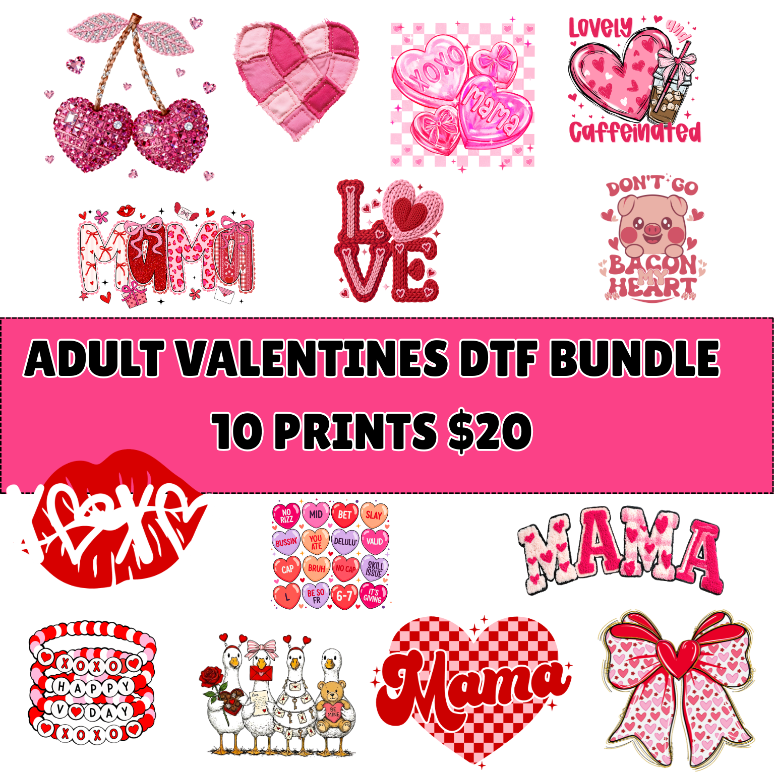 ADULT Valentines Day DTF bundle – Angela Jasmina