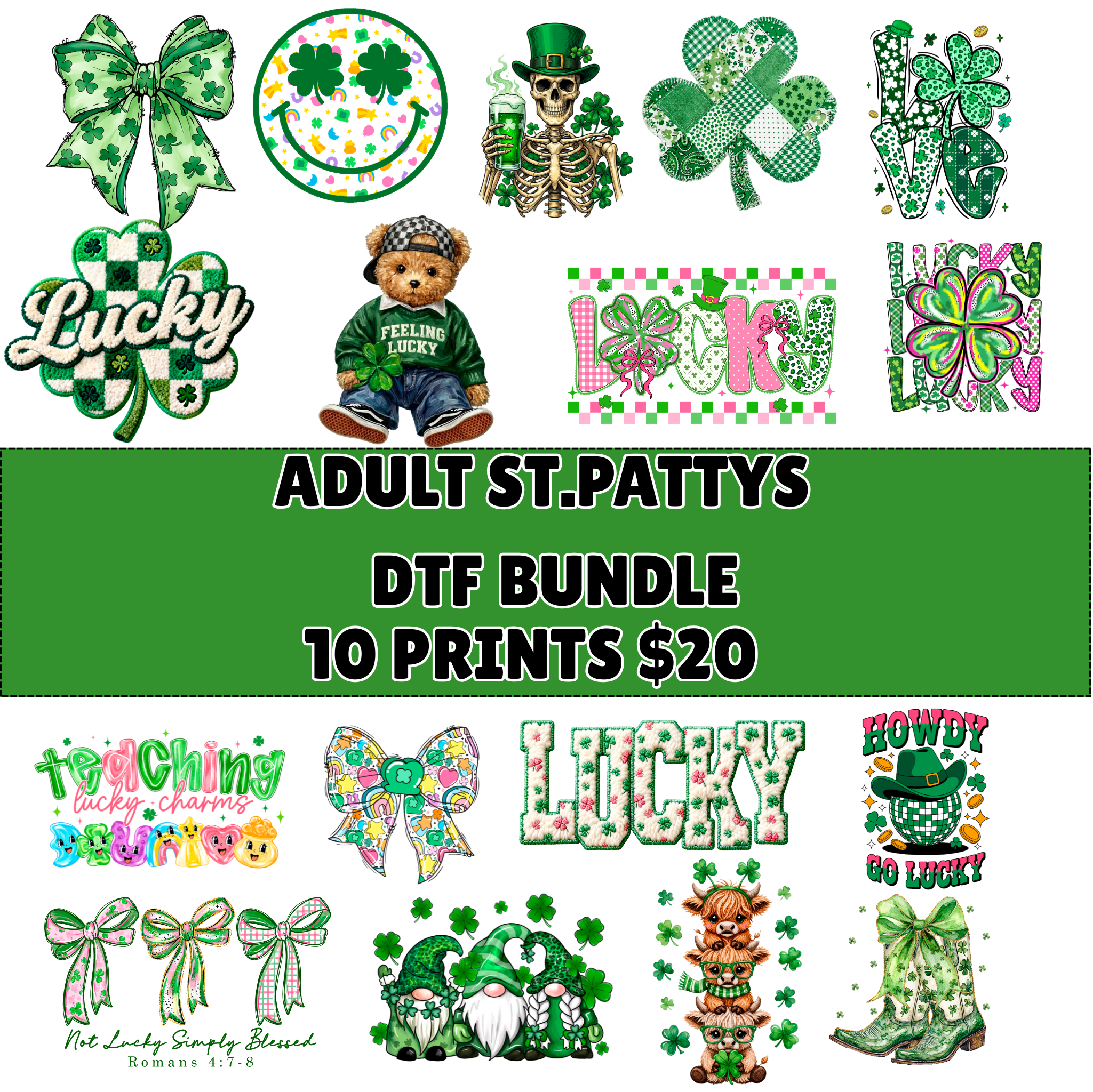 ADULT St. Patrick's DTF bundle – Angela Jasmina