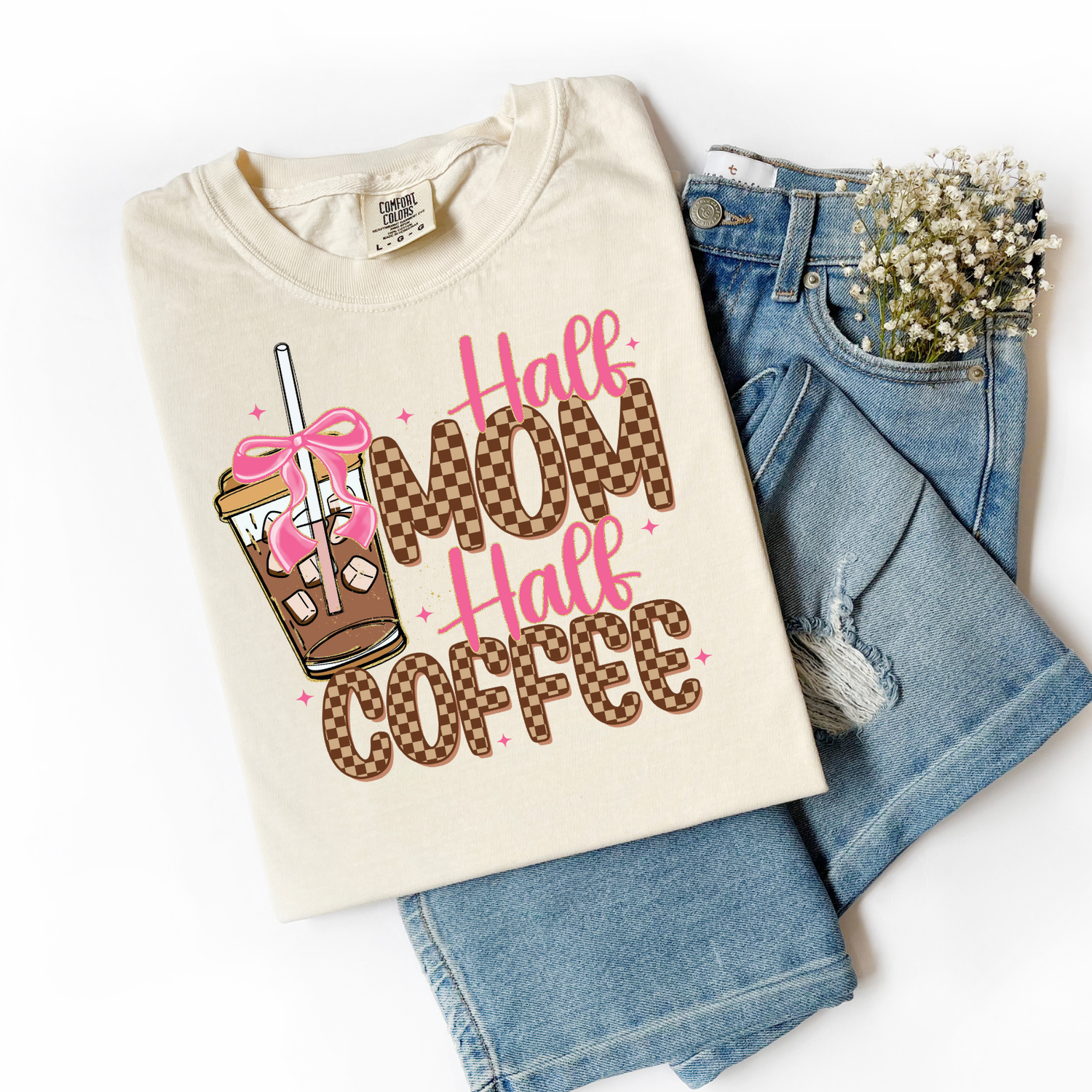 ADULT Half Mom Half Coffee DTF TRANSFER – Angela Jasmina