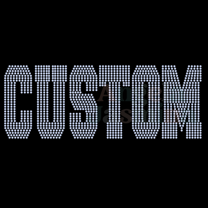 Custom WORD Single Color SPANGLE Transfer – Angela Jasmina